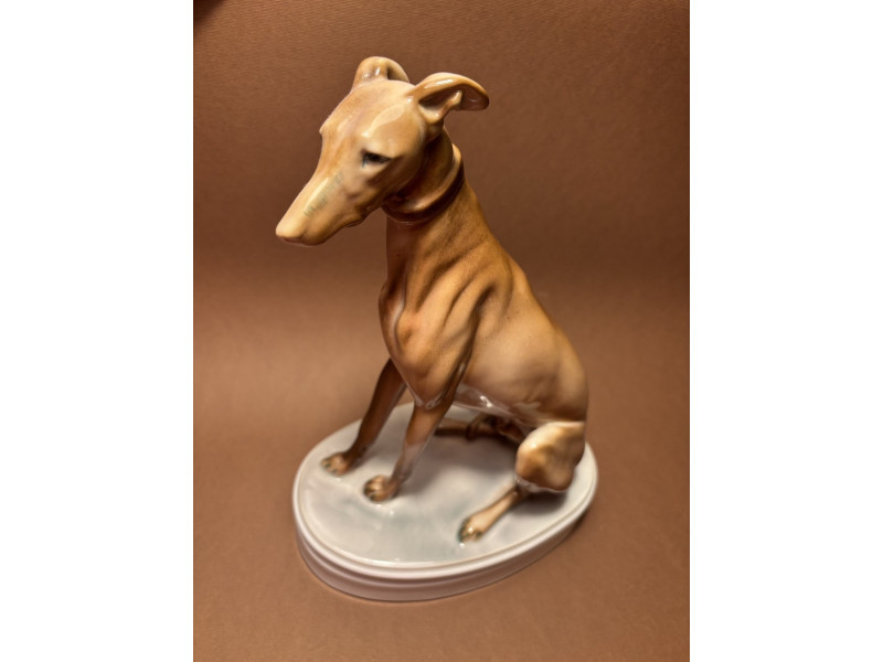 ZSOLNAY PORCELAN VELIKA FIGURA PAS HRT