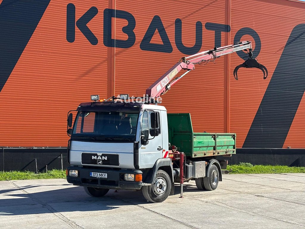 MAN 8.223 4x2 HMF 620 / BOX L=3396 mm kamion rol kiper