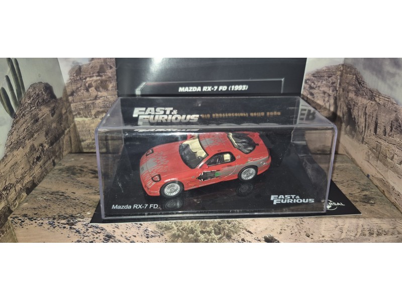 DeAgostini Fast & Furious Local Mazda RX-7 FD Red 1:43