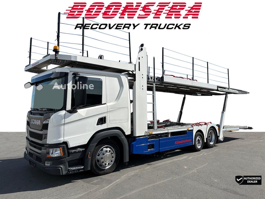 Scania P410 6x2 Kassbohrer Citytrans Pro 5 Car Retarder Standairco autotransporter