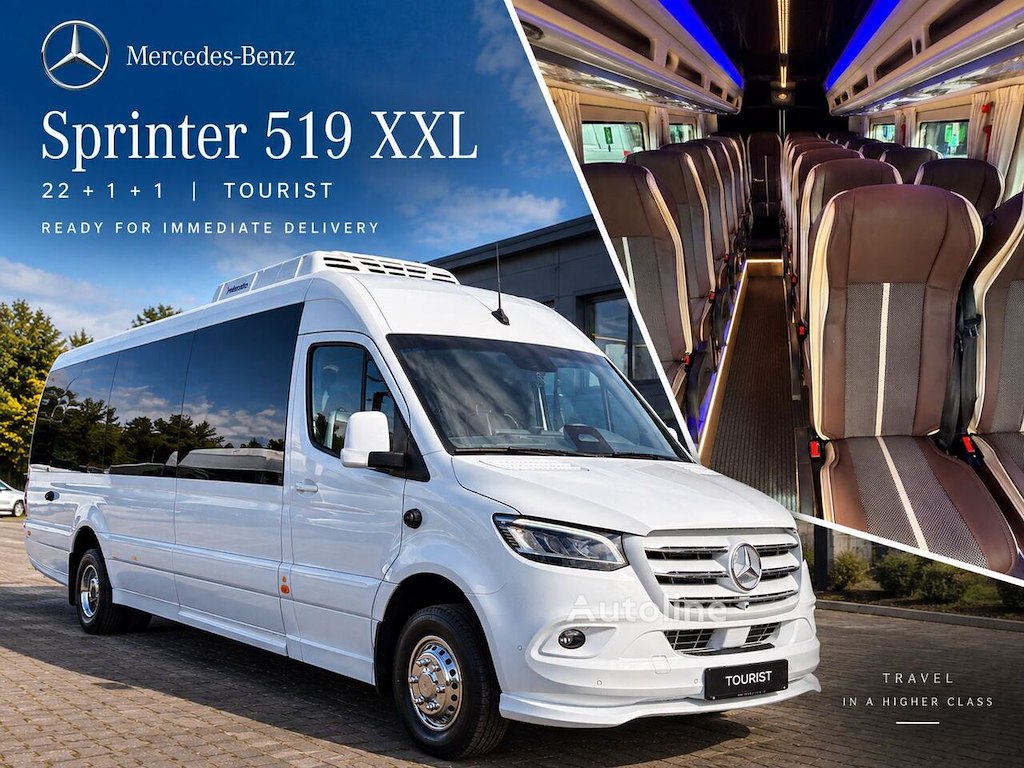 Novi Mercedes-Benz Sprinter 519 TOURIST XXL / 24 pax / IN STOCK! putnički minibus