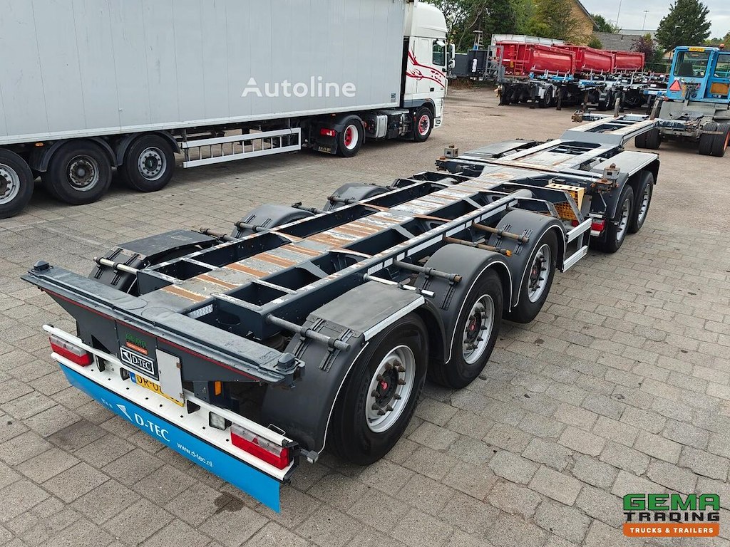D-Tec COMBITRAILER S-LINE CT-521-S S-Line CT-F + S-Line CT-R - SAF Axl poluprikolica za prevoz kontejnera