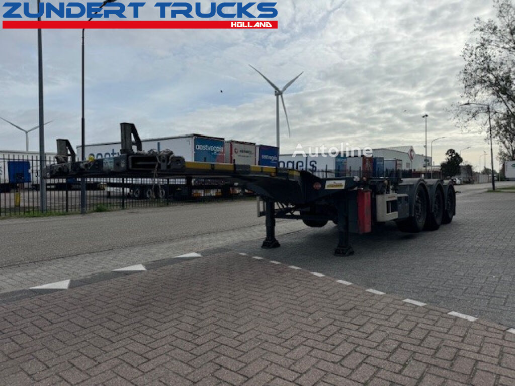 Kaessbohrer 3 AS CONTAINERCHASSIS, MULTI FUNCTIONAL ALL CONNECTI poluprikolica za prevoz kontejnera