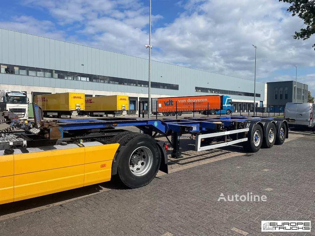 Renders Container Belgian Trailer - BPW Axles - Extendable poluprikolica za prevoz kontejnera