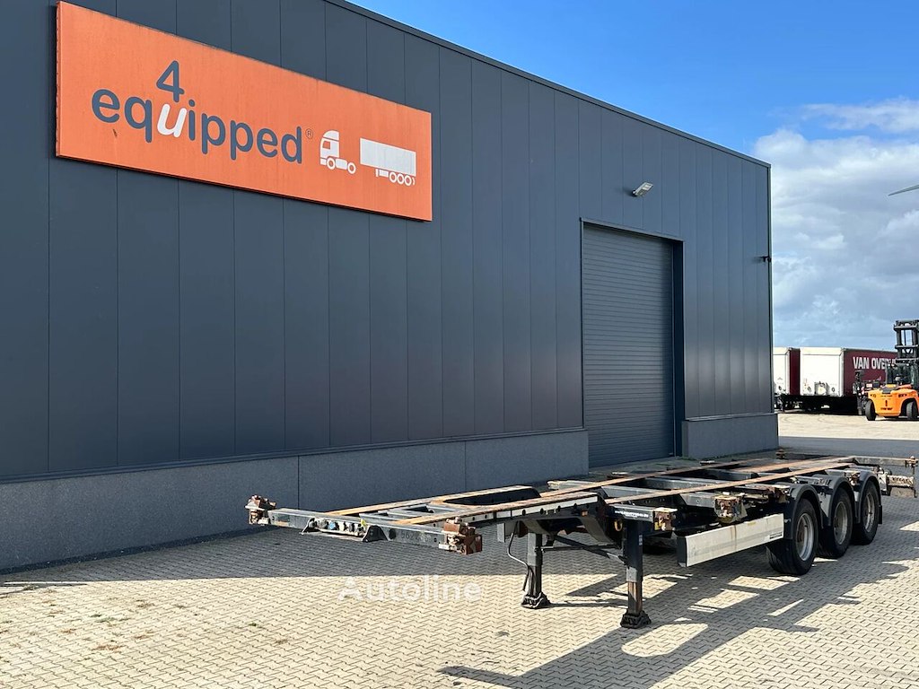 Krone 40FT High Cube Chassis / BPW / Trommel / NL-Chassis / 10x vorhan poluprikolica za prevoz kontejnera