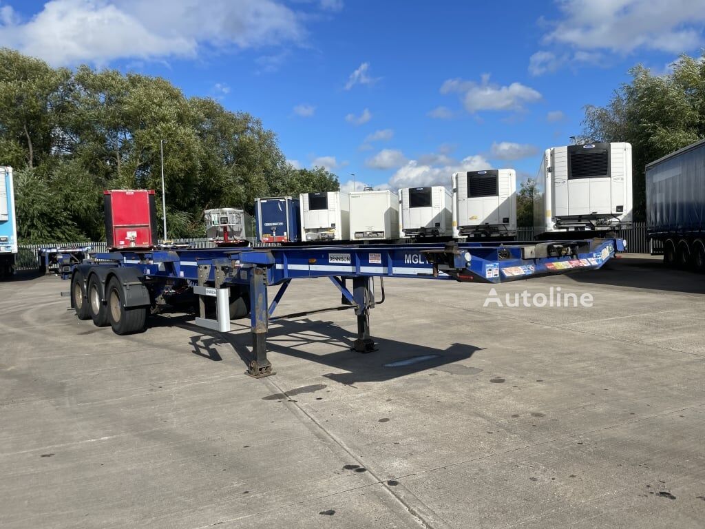 Dennison LOCK AND GO SLIDING SKELETAL TRAILER – 2014 – C369160 poluprikolica za prevoz kontejnera