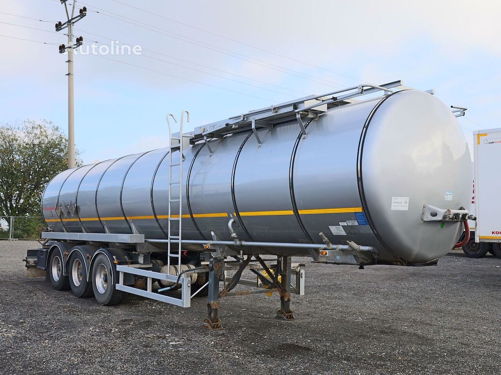 Kässbohrer STB - 02, ADR STANDARD, ADR - FL, AT, 32 CBM, JEDNA KOMORA, SPOD poluprikolica autocisterna