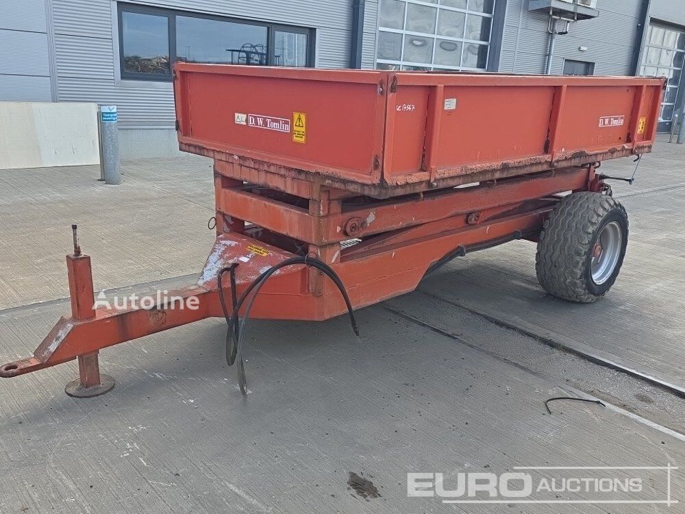 Prodaje se D.W. Tomlin Single Axle Draw Bar Dropside Tipping Trailer prikolicu kiper na aukciji