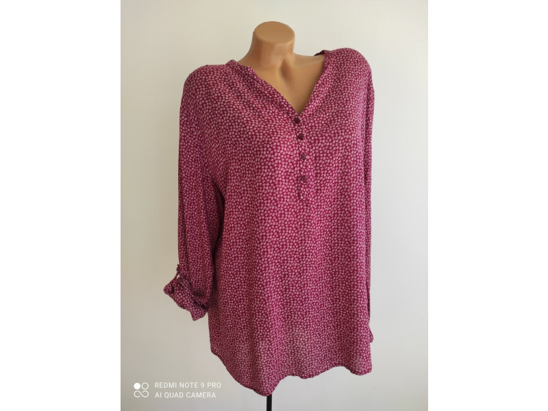 GINA BENOTTI VISKOZNA BLUZA TUNIKA VEL.48-50 -KAO NOVA