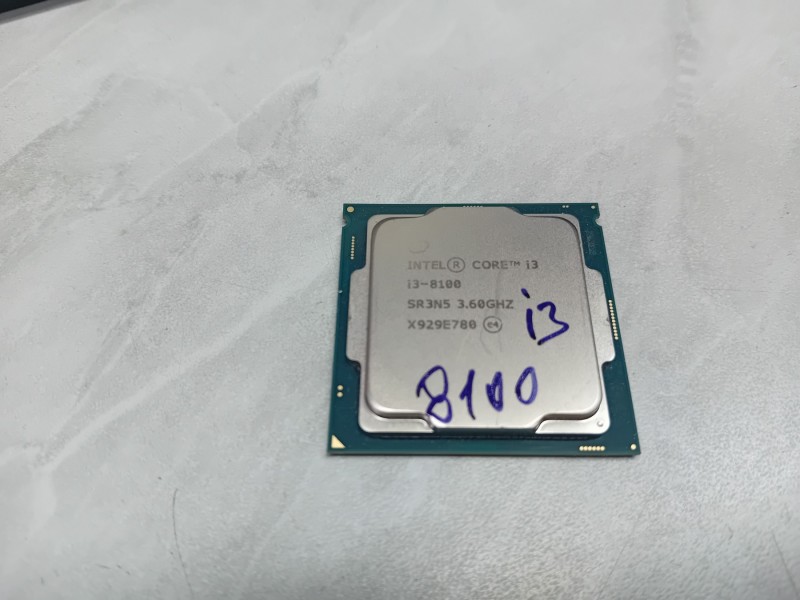 Intel i3-8100, socket 1151, 3.6Ghz 6MB Quad core isprav