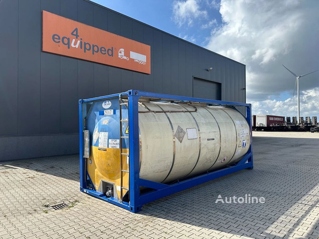 CIMC 20FT ISO 25.020L / UN PORTABLE T11 / 5Y + CSC-TEST: 05/2027 rezervoar-kontejner 20 stopa