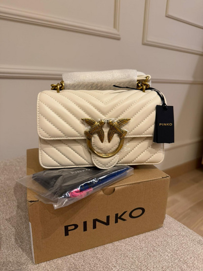 Pinko chevron torbica nova