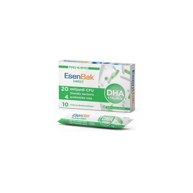 ESENBAK KIDS PRO&BIO DIREKT DHA + TAURIN KESICA A10