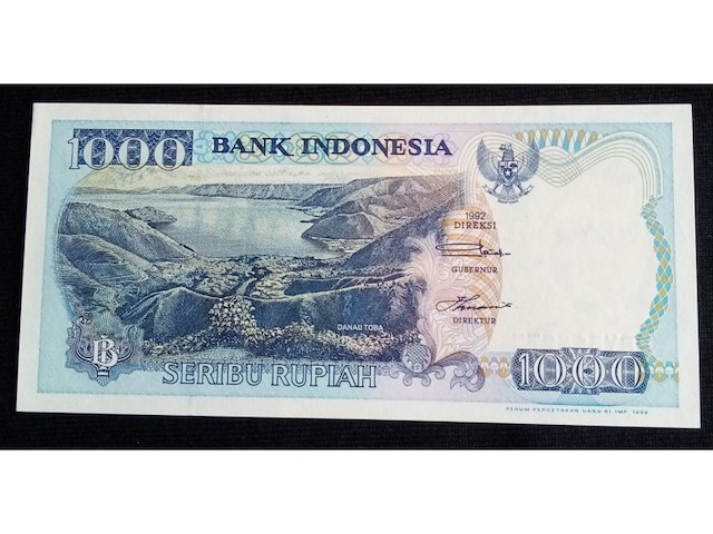 1000 rupija,Indonesia,1992,unc.