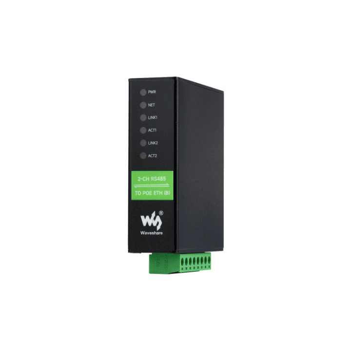 Industrijski 2-CH RS485 na ETH (B) serijski server, 2 kanala, Modbus i MQTT prolaz