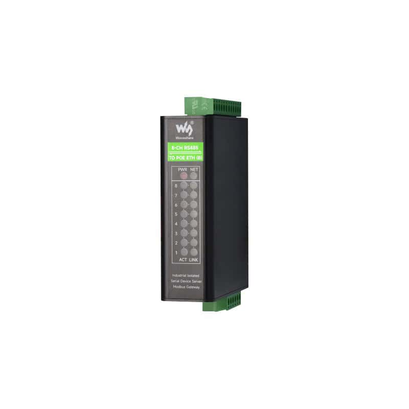 Industrijski serijski server 8-CH RS485 na POE ETH (B), 8 kanala, PoE, Modbus i MQTT