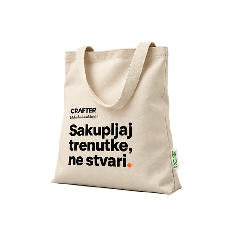 Crafter ceger Sakupljaj trenutke, ne stvari - Naturella Cotton