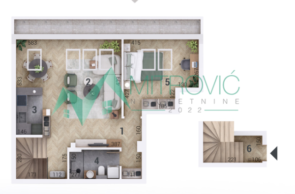 Jednoiposoban stan na prodaju, 51m2, 110.640€