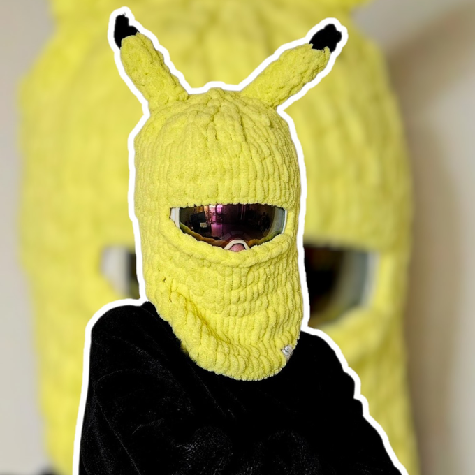 Pikachu Kapa za skijanje Ski Fantomka