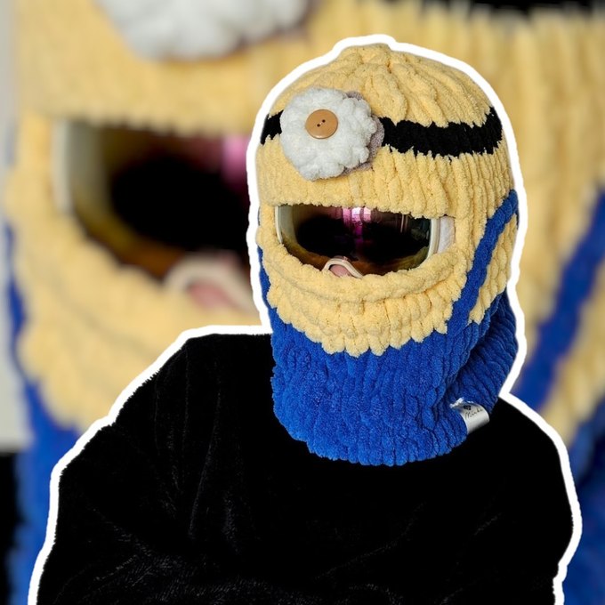 Minion Ski fantomka Dečija kapa za zimu