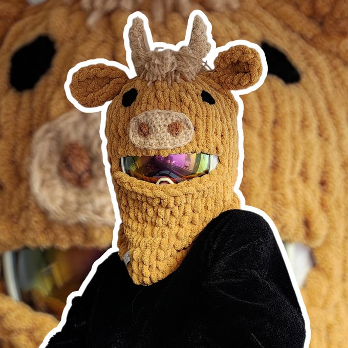 Cow Ski kapa Ski fantomka