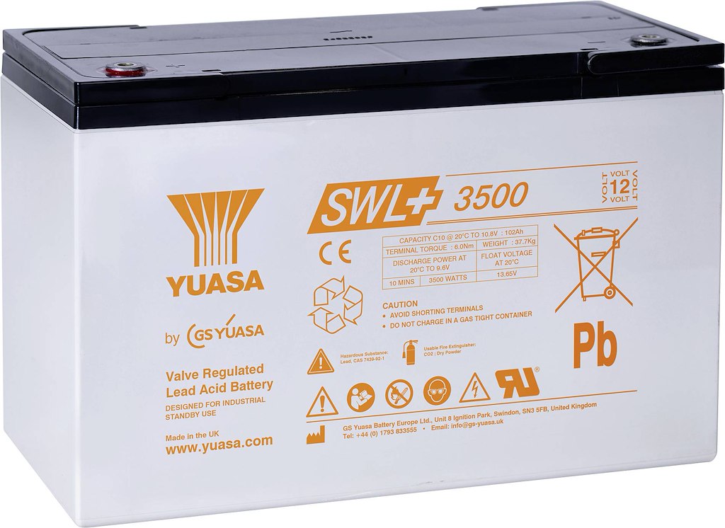 Yuasa SWL+3500 olovni akumulator olovni AGM 12 V 110,2 Ah