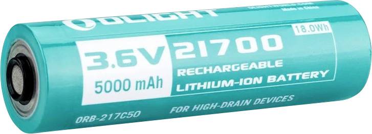 OLight ORB3-217C50 punjiva baterija specijalne veličine Li-Ion 5000 mAh 21700