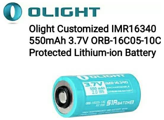 OLight ORB-16C05-10C punjiva baterija specijalne veličine Li-Ion 3,7 V 550 mAh 16340