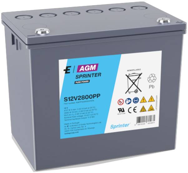 Exide S12V2800PP V0 olovni akumulator olovni AGM 12 V 69,5 Ah