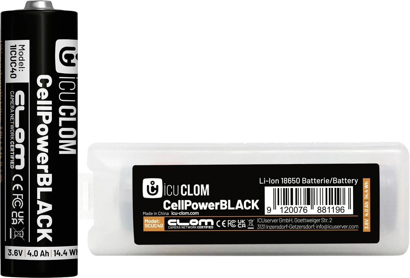 ICU 1icuc40 CellPower Schwarz punjiva baterija specijalne veličine Li-Ion 1,2 V 4000 mAh AA (Mignon)