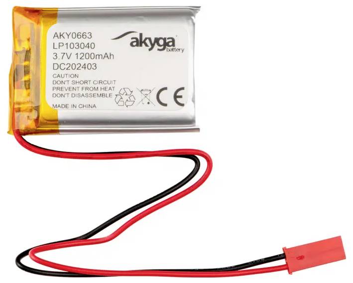 Akyga LP103040 akumulatorski paket LiPo 3,7 V 1200 mAh