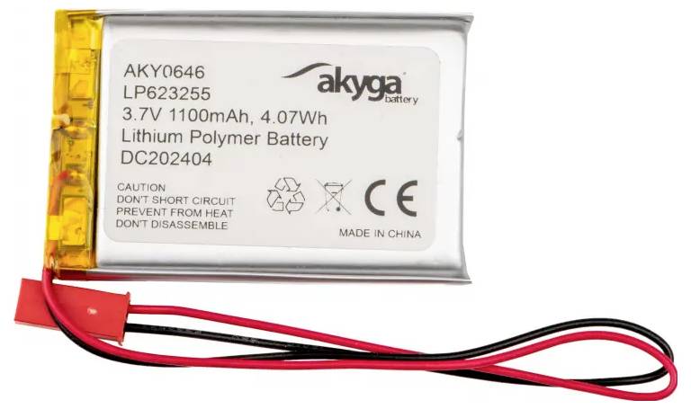 Akyga LP623255 akumulatorski paket LiPo 3,7 V 1100 mAh