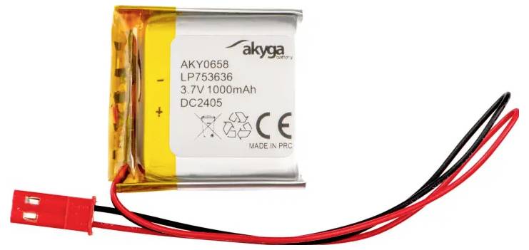 Akyga LP753636 akumulatorski paket LiPo 3,7 V 1000 mAh