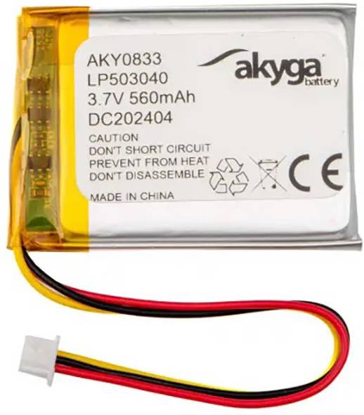 Akyga LP503040 akumulatorski paket LiPo 3,7 V 560 mAh