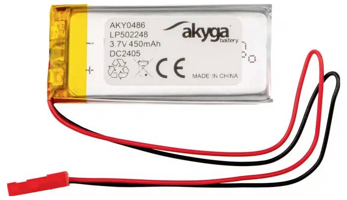 Akyga LP502248 akumulatorski paket LiPo 3,7 V 450 mAh