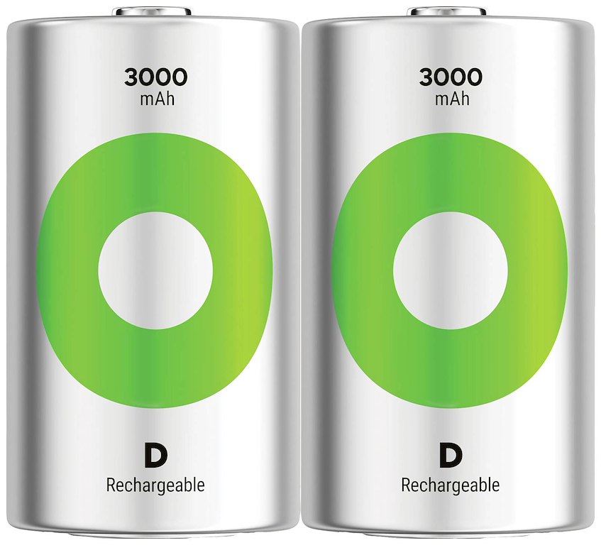 GP ReCyko punjiva D baterija NiMH 1,2 V 3000 mAh D (Mono)
