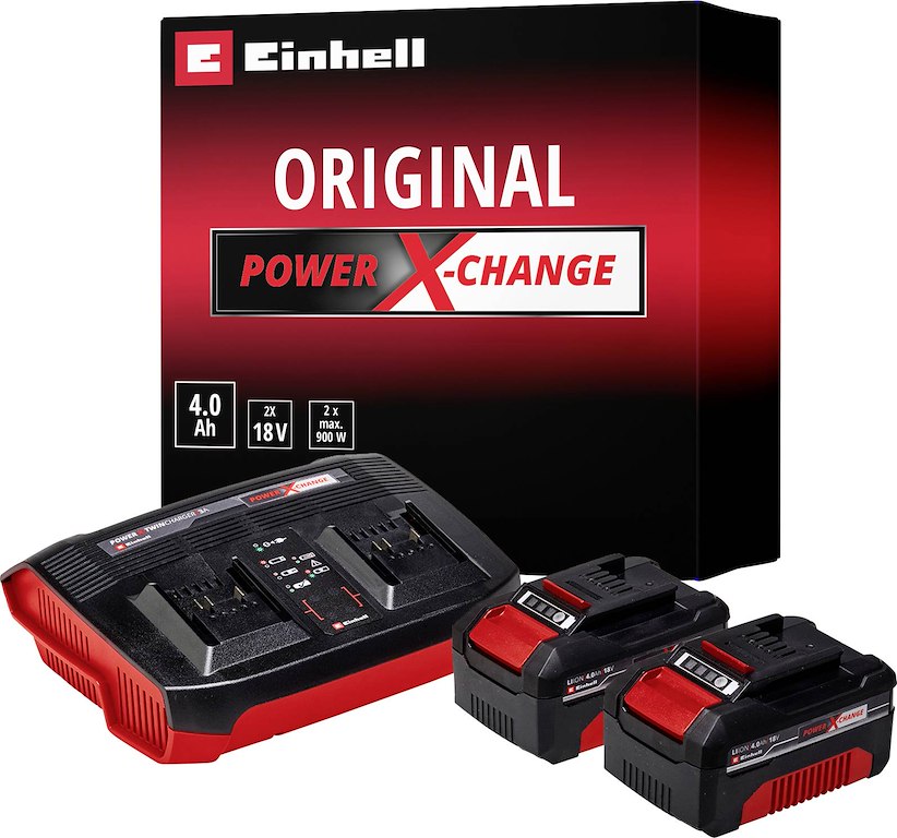 Einhell akumulator i punjač za alat Li-Ion 4 Ah (D x Š x V) 221 x 185 x 77 mm