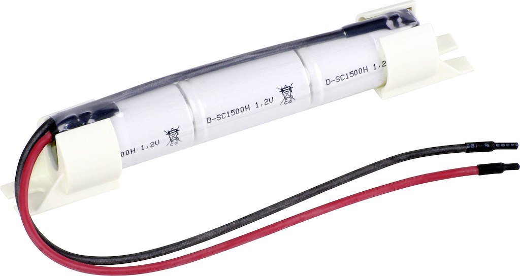 Mexcel Inline Halter L1x3 akumulatorski paket NiCd 3,6 V 1500 mAh Sub-C