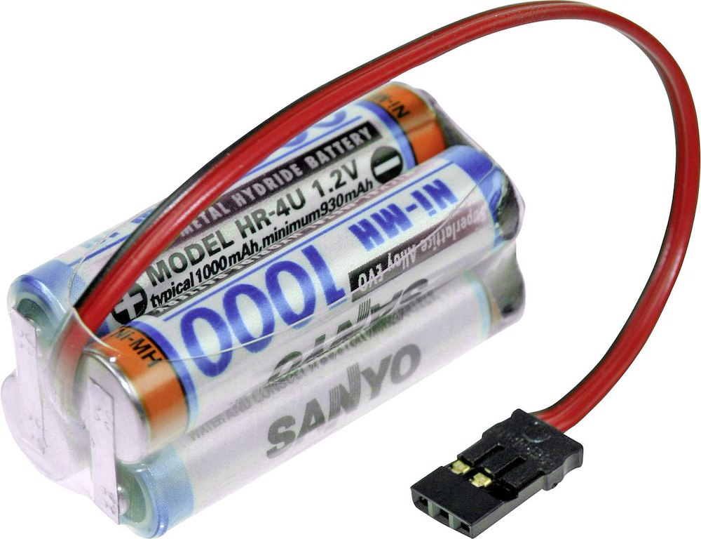 Panasonic Würfel F2x2 Graupner akumulatorski paket NiMH 4,8 V 1000 mAh AAA (Micro)