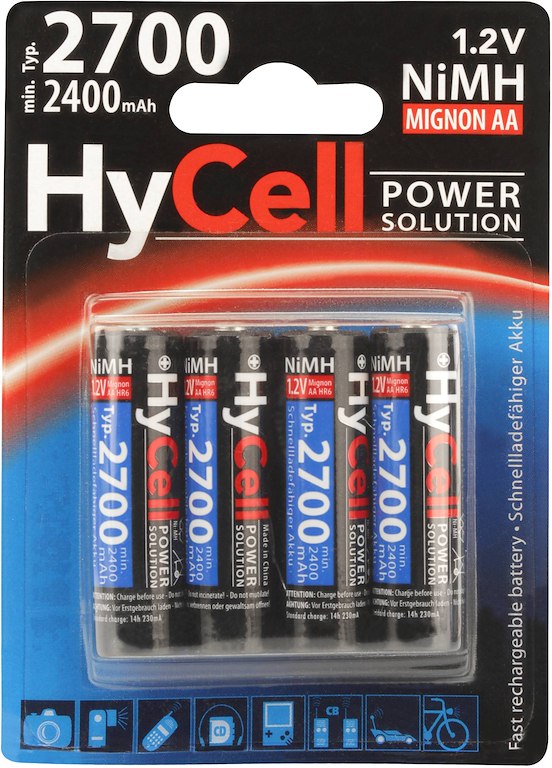 HyCell HR06 2700 punjiva AA baterija NiMH 1,2 V 2400 mAh AA (Mignon)