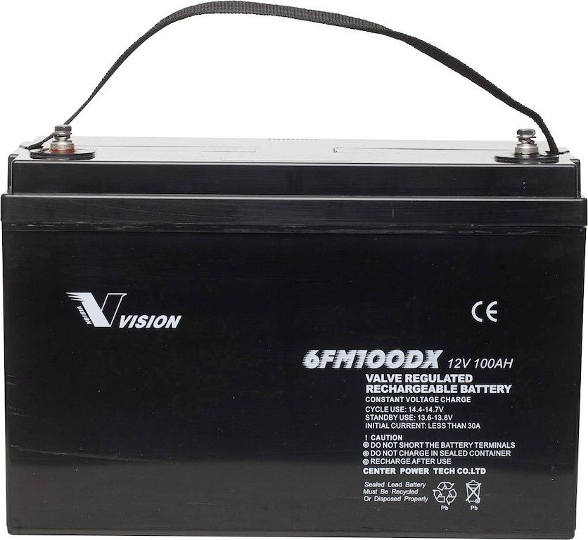 Vision FM-Serie solarni akumulator olovni AGM 12 V 100 Ah
