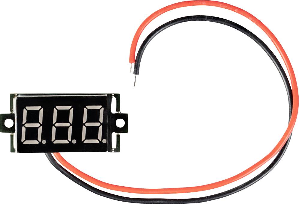 Joy-it mini DVM3-30R digitalni ugradni merni instrument napon 29,9 V LED