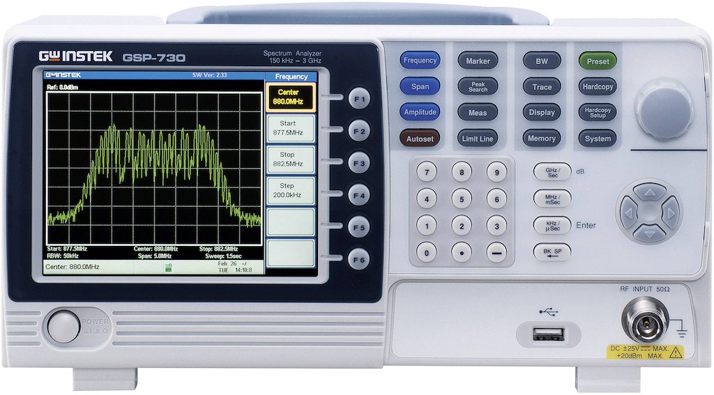 GW Instek GSP-730 analizator spektra