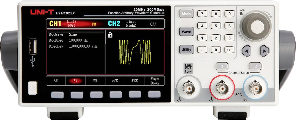 UNI-T UTG1022X funkcijski generator 1 µHz – 20 MHz