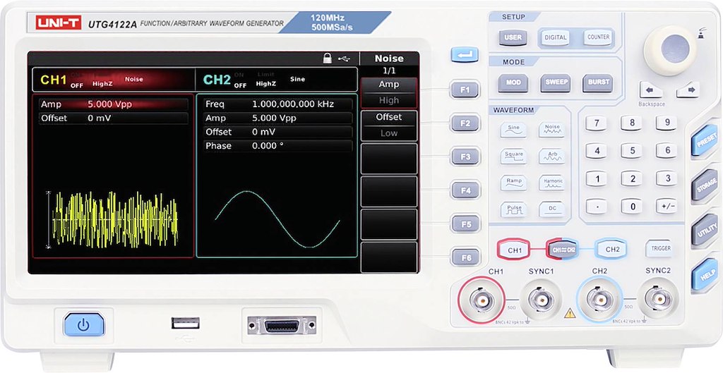 UNI-T UTG4122A funkcijski generator 1 µHz – 120 MHz
