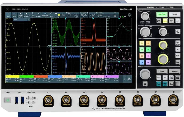 Rohde & Schwarz MXO38-2PK digitalni osciloskop 200 MHz 5 GSa/s 500 Mpts