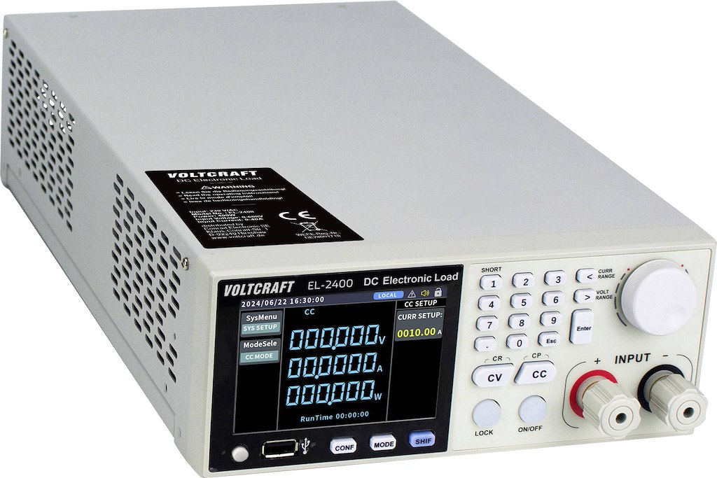 VOLTCRAFT EL-2400 elektronsko opterećenje 0–600 V