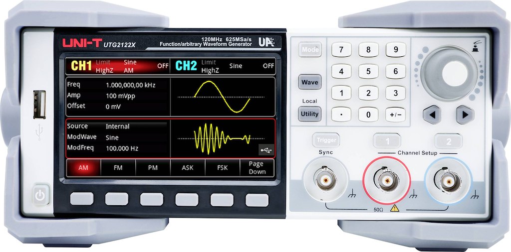 UNI-T UTG2122X funkcijski generator 120 Hz (max)