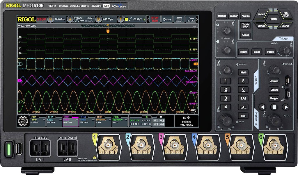 Rigol MHO5106 digitalni osciloskop