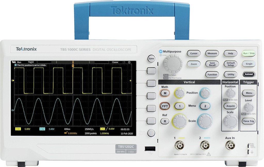 Tektronix TBS1052C-EDU digitalni osciloskop 50 MHz 1 GSa/s 20 kpts